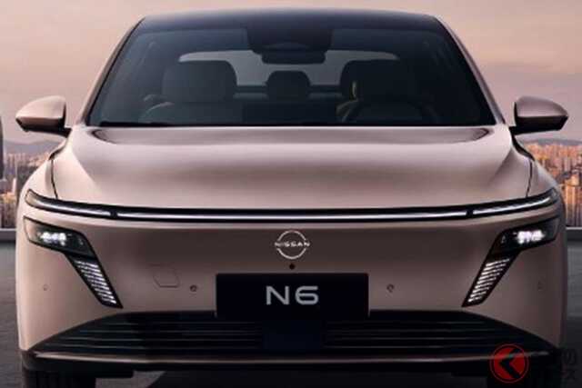 日産の新たな「ミドルセダン」公開！ 精悍顔のスタイリッシュデザイン！ 1.5L×PHEV搭載「N6」 中国に投入、特徴は？|au Webポータルコネタニュース