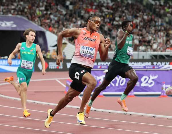 陸上 男子400mで中島佑気ジョセフが日本新 準決勝進出へ「計画通りに進んだ」|au Webポータルスポーツニュース