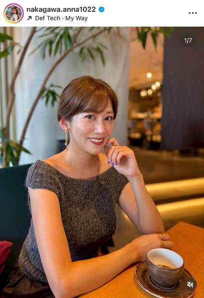 元NHK中川安奈アナ、色気ダダ漏れ...秋だけどノースリーブコーデ 「もうクラクラ」「美し過ぎです」|au Webポータル芸能ニュース